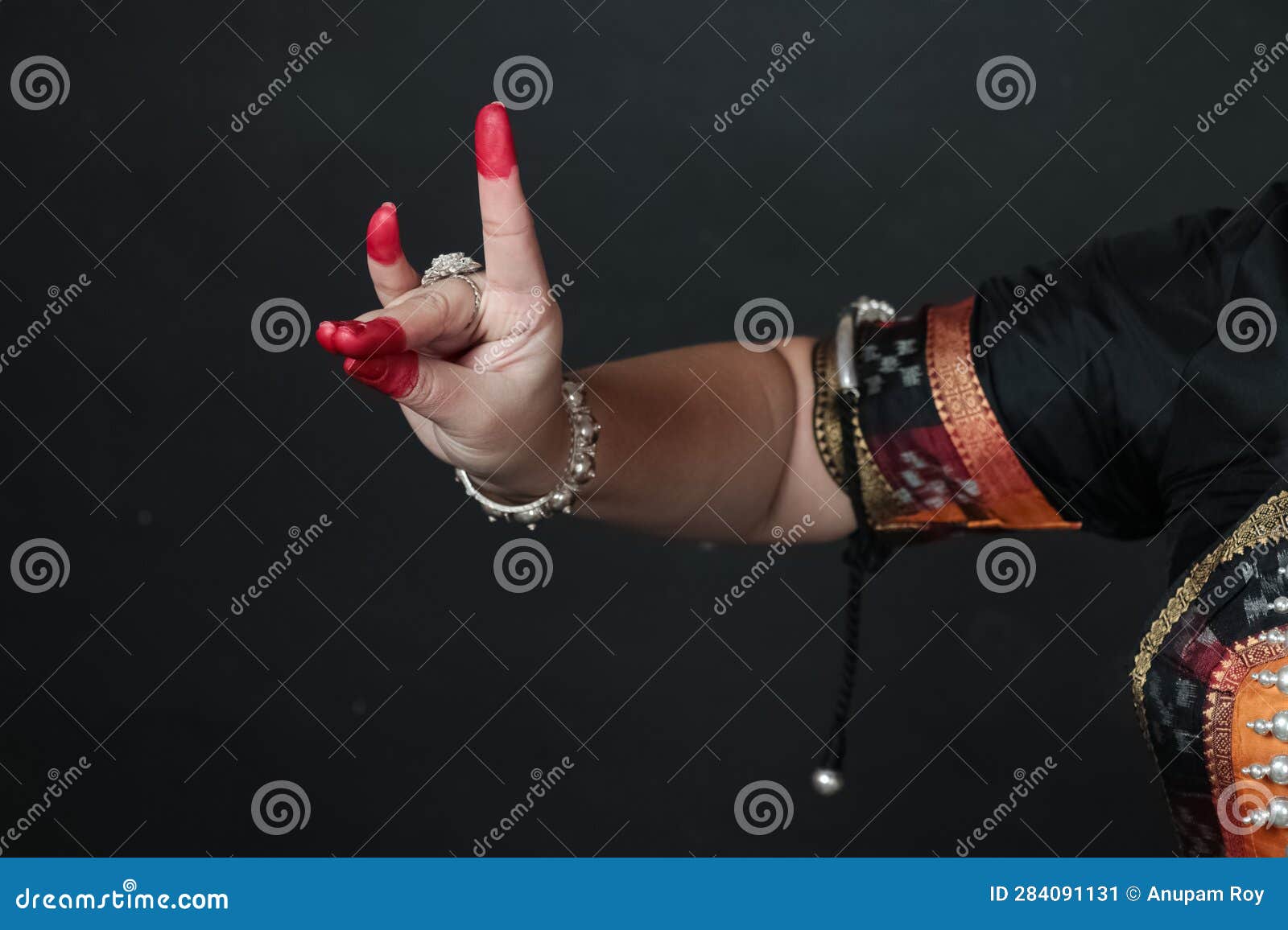 Close Up Of Hand Gestures Of An Odissi Dancer. Indian Classical Dance ...