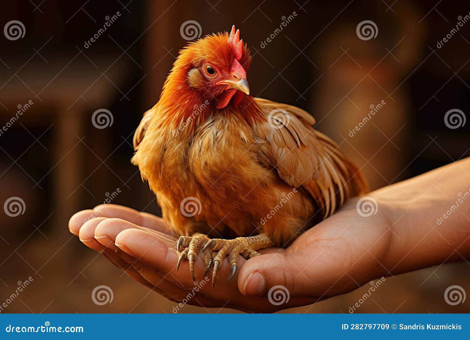Close-up of Hand Holding Chicken. Generative AI Stock Image - Image of ...