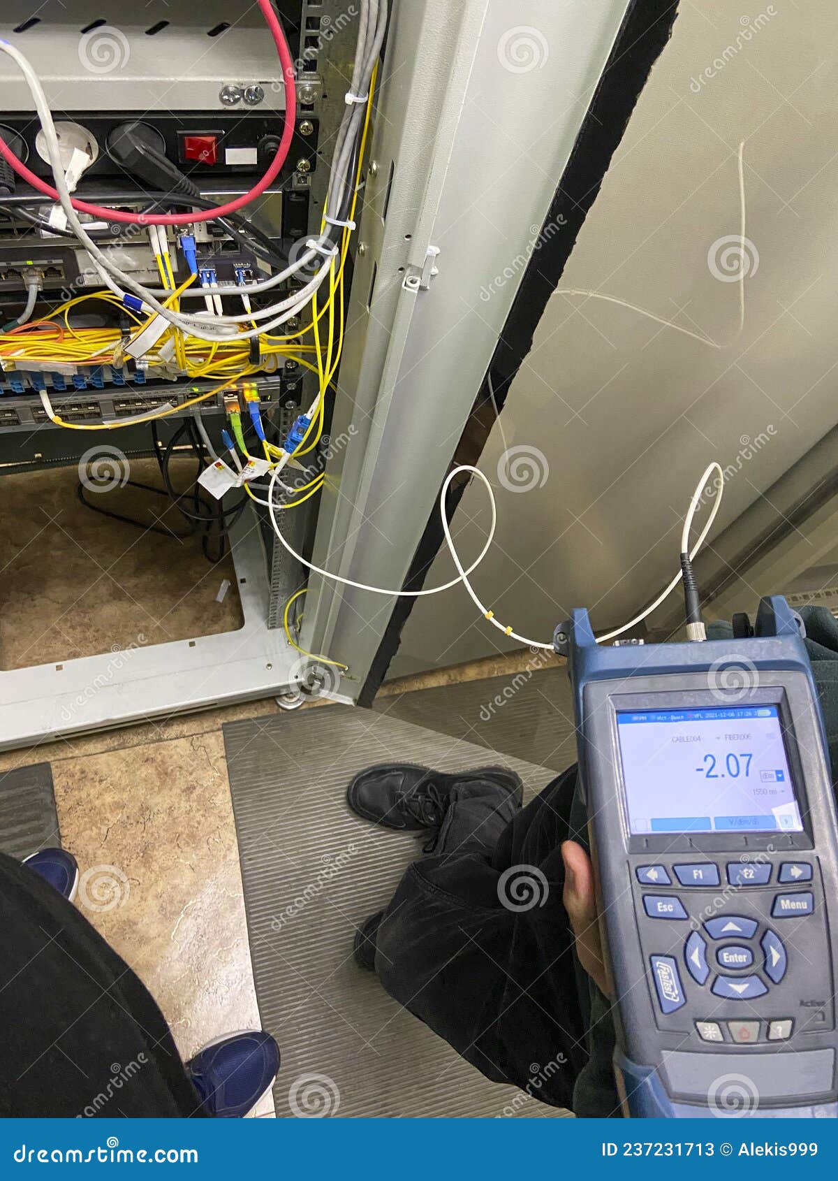 Close-up of a Hand Holding a Power Meter. Power Meters are a Toolbox ...