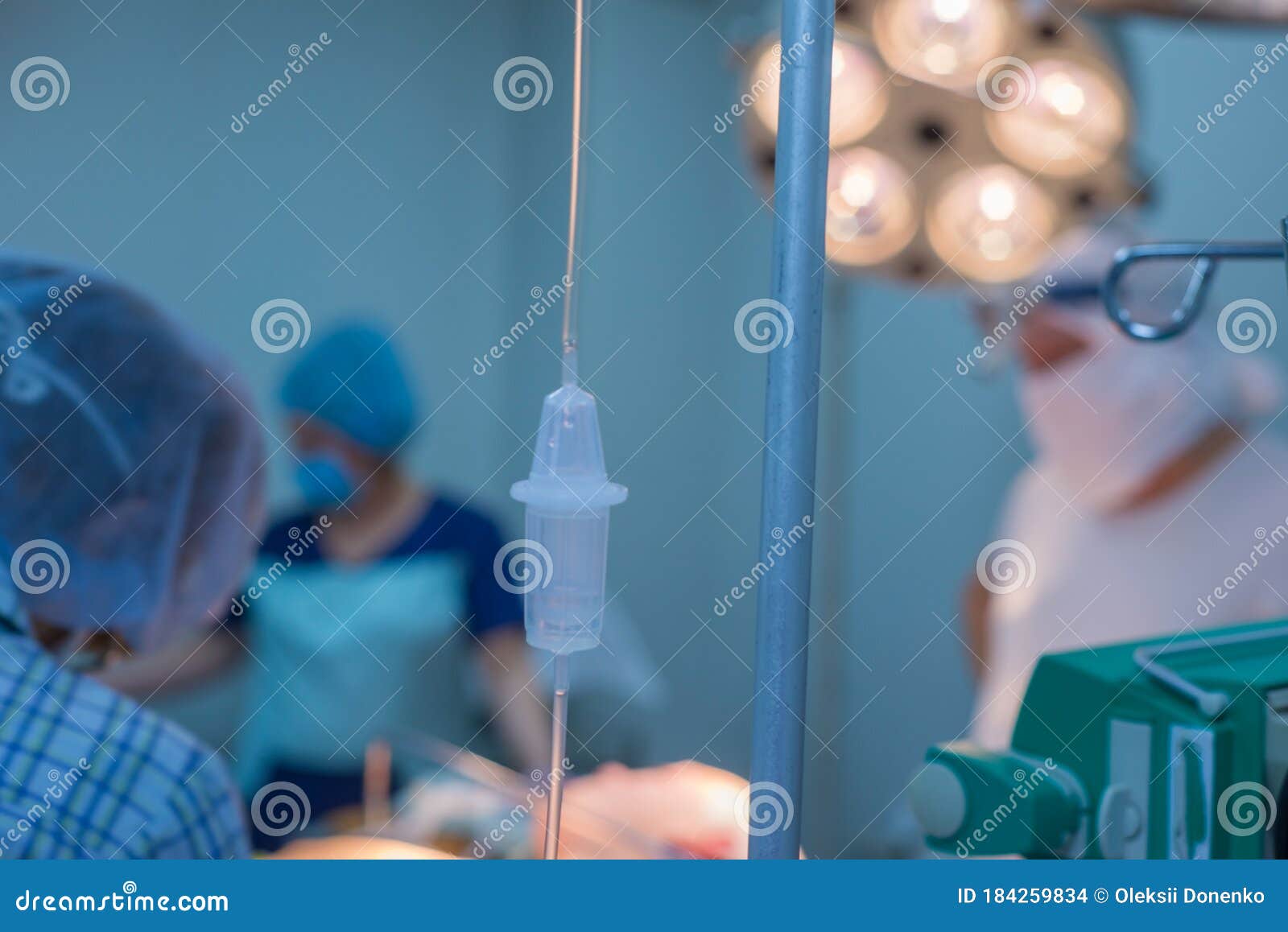 Close-up of a Hand with an Injection Needle for Drip Intravenous ...