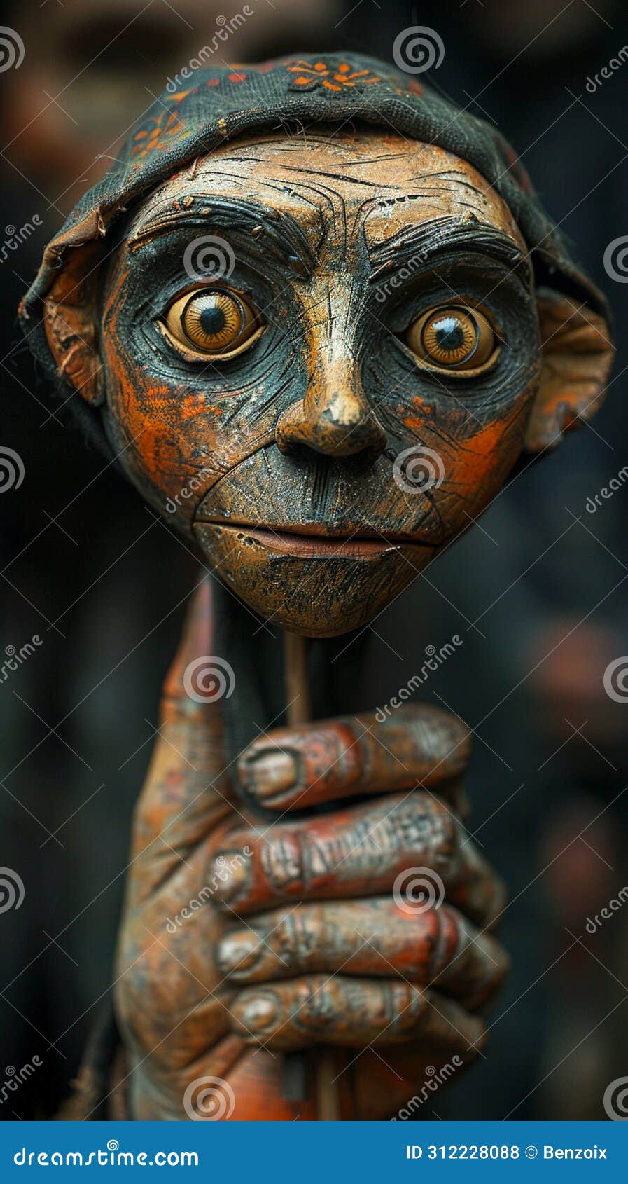 Close-up of a Hand Operating a Puppet Stock Photo - Image of operate ...