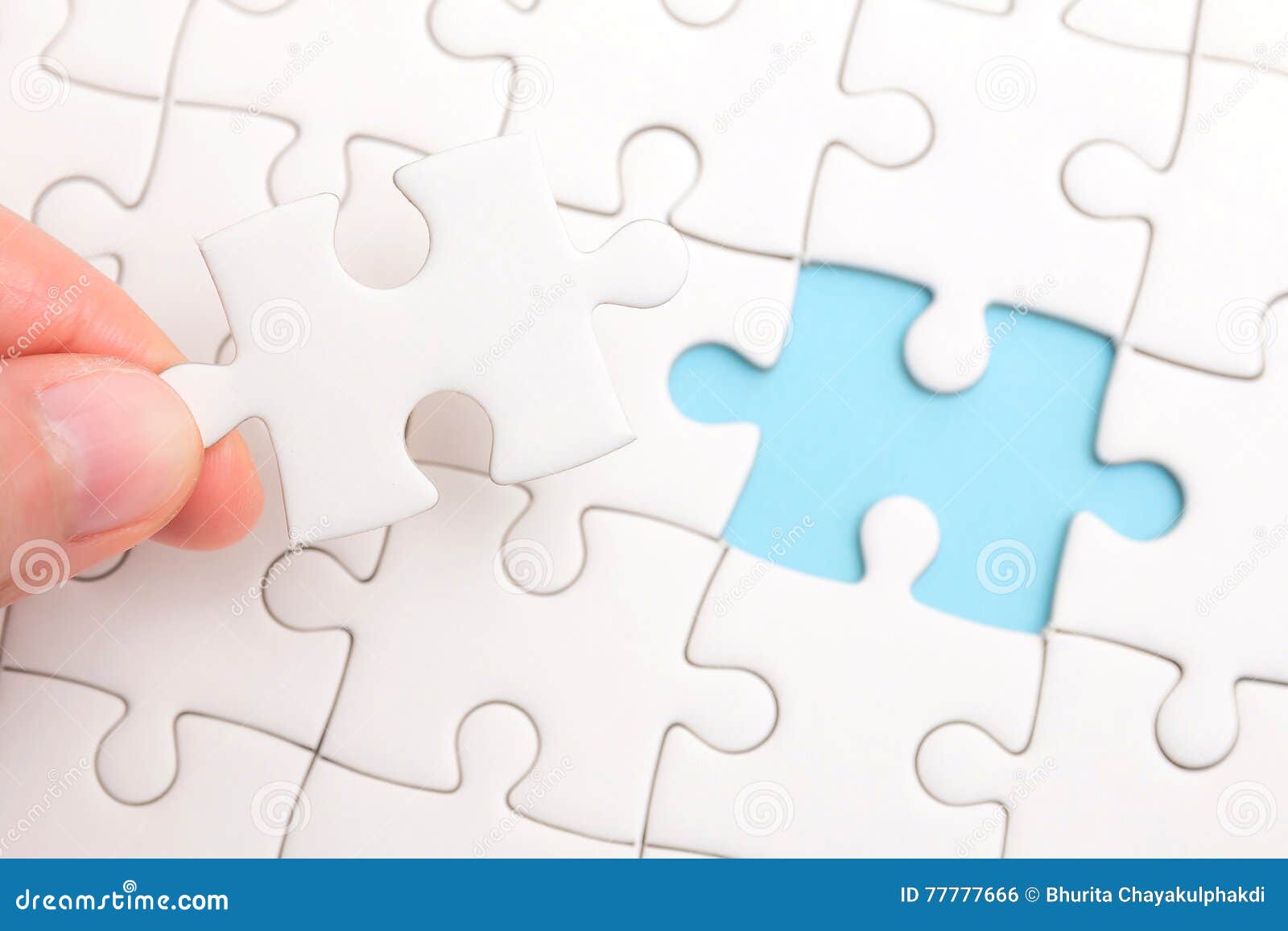 Close Up Of Hand Placing The Last Jigsaw Puzzle Piece Stock Photography ...