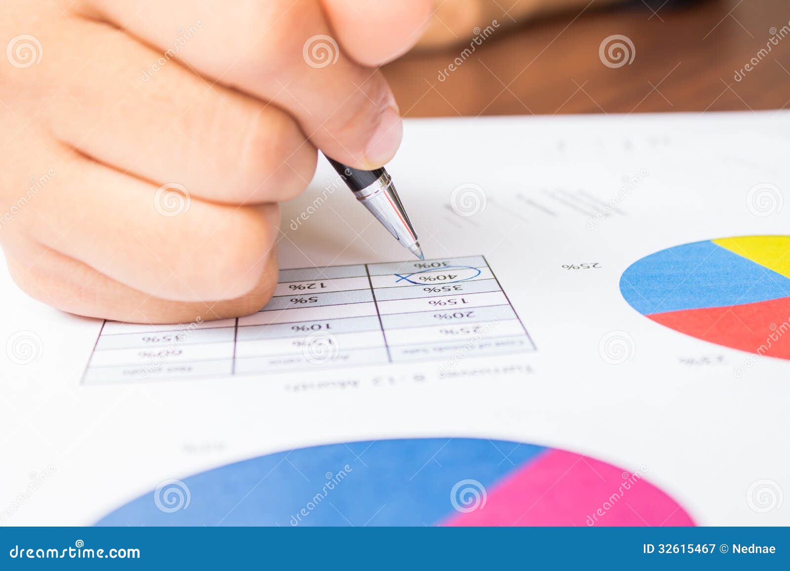 Close Up of Hand Reviewing Accounting Documents Stock Image - Image of ...