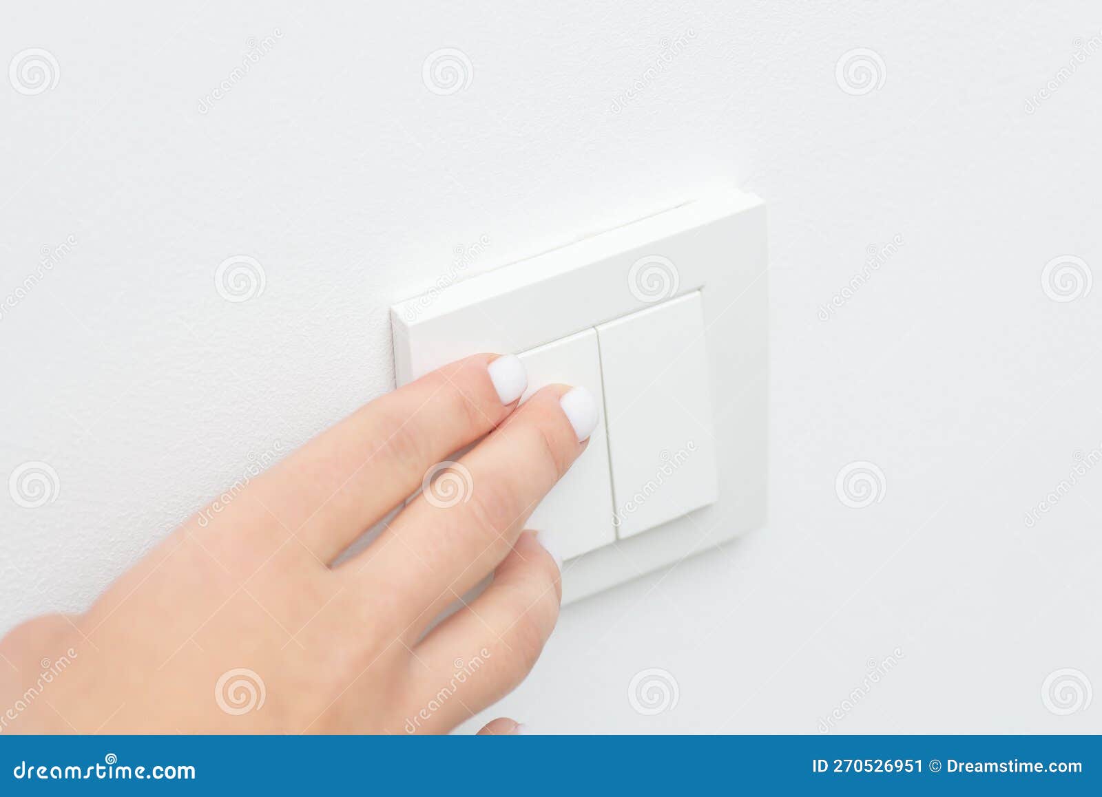Close Up of Hand Turning on or Off Light in Room Stock Image - Image of ...