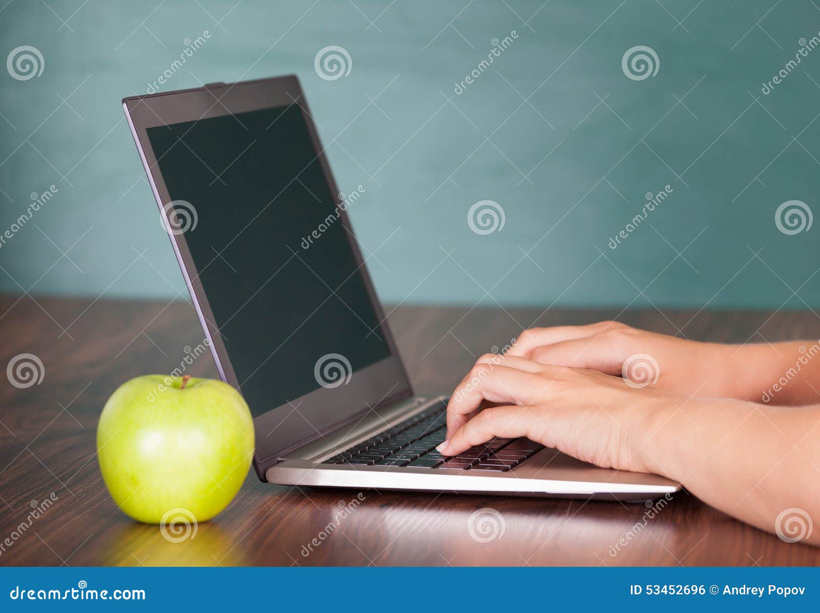 Close-up of Hand Using Laptop Stock Photo - Image of computer, business ...