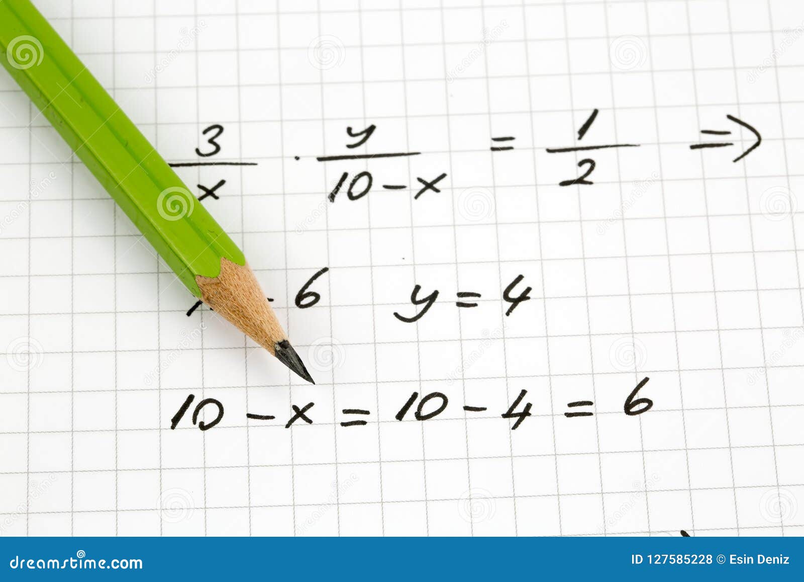 Close-up of Hand Written Mathematical Formulas. Stock Photo - Image of ...