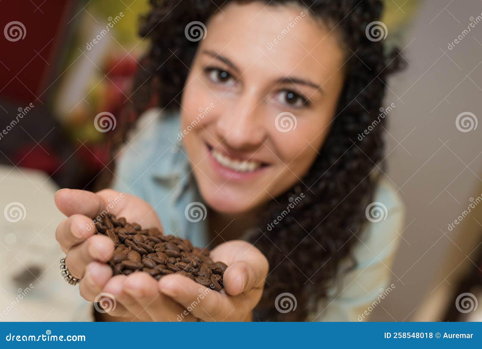 Close up handful coffee stock photo. Image of risk, shape - 258548018