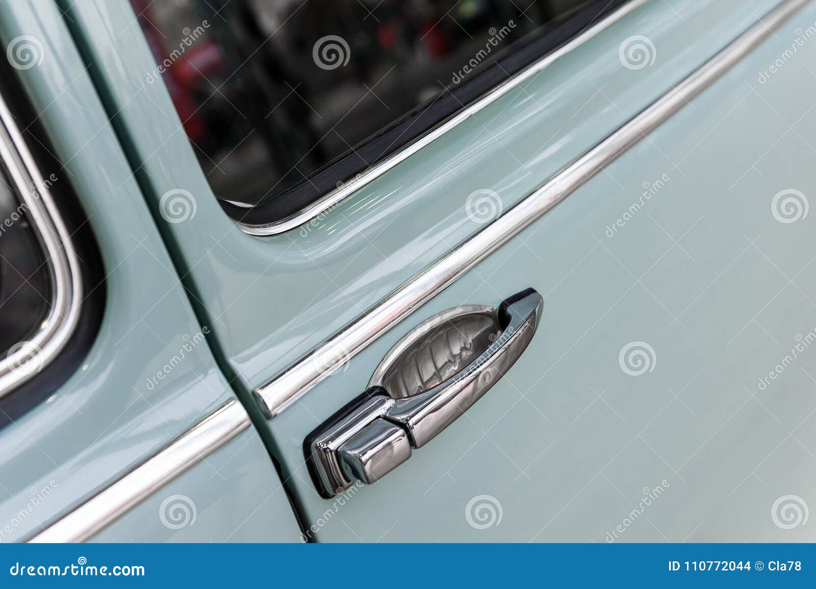 Close Up of an Handle of a Car Stock Photo - Image of metal, clean ...