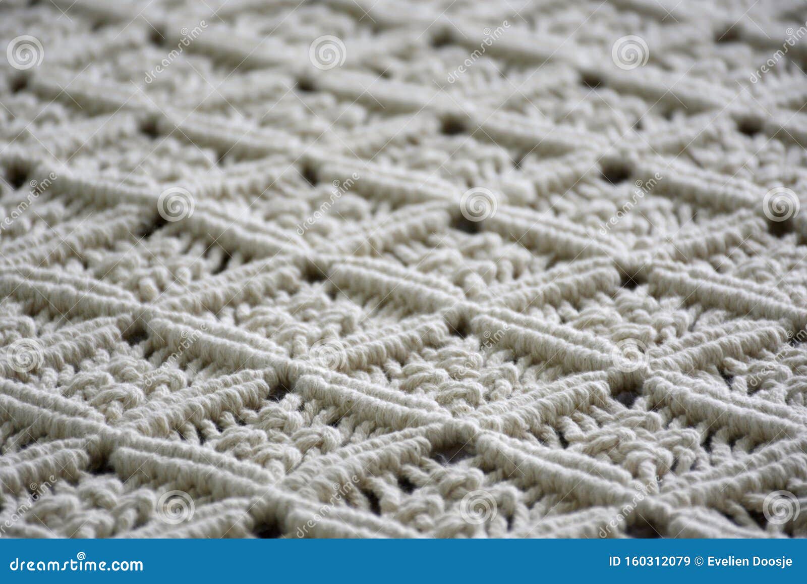 Close-up Handmade Macrame Carpet. Interior Decor Stock Image - Image of ...