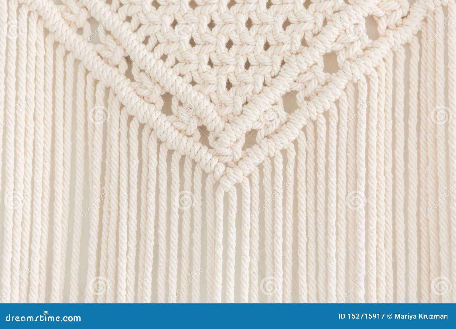 Close Up of Handmade Macrame Panel. Texture. Background Stock Image ...