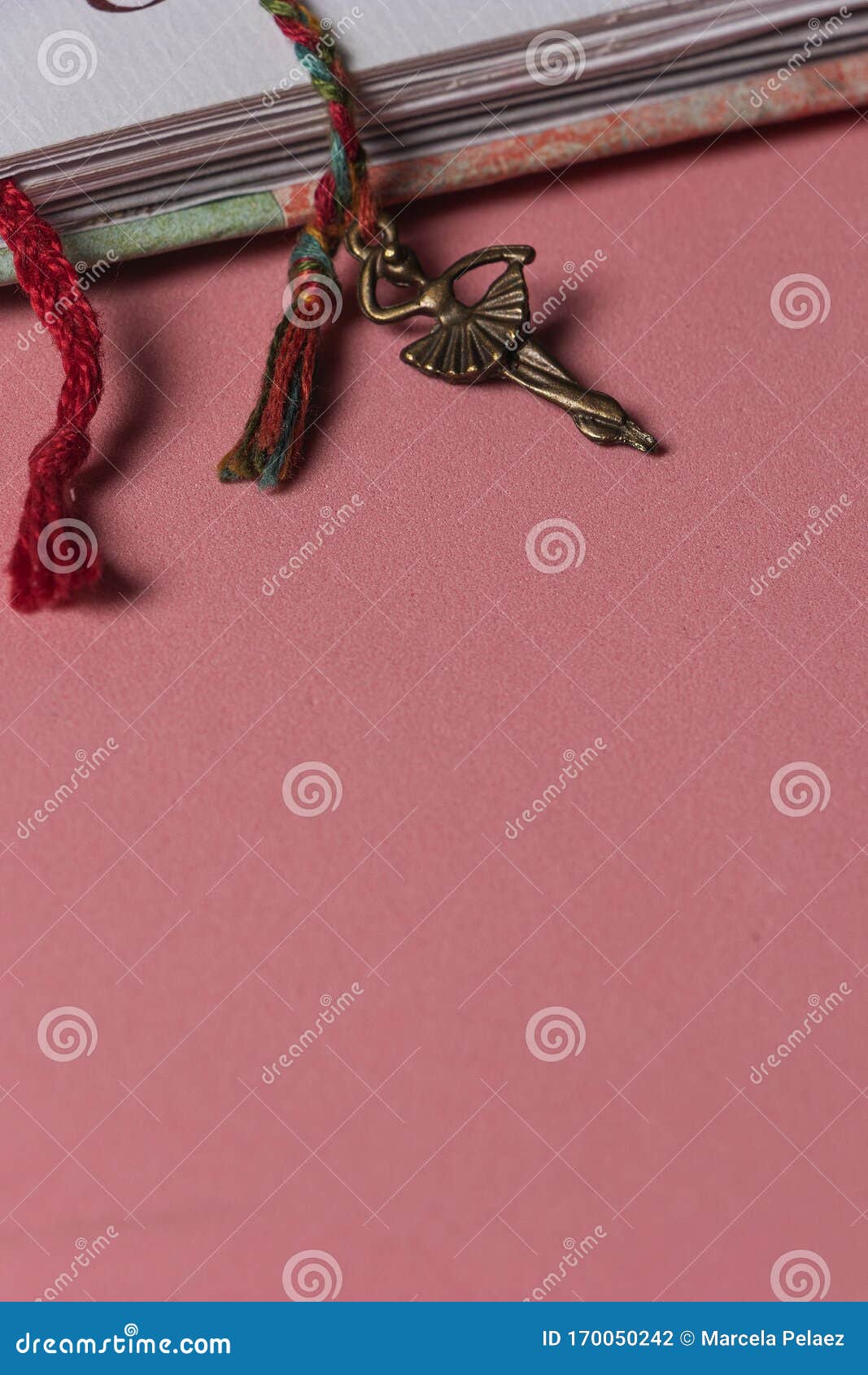 Close-up of Handmade Notebook Dividers with Braided Thread with Copper ...