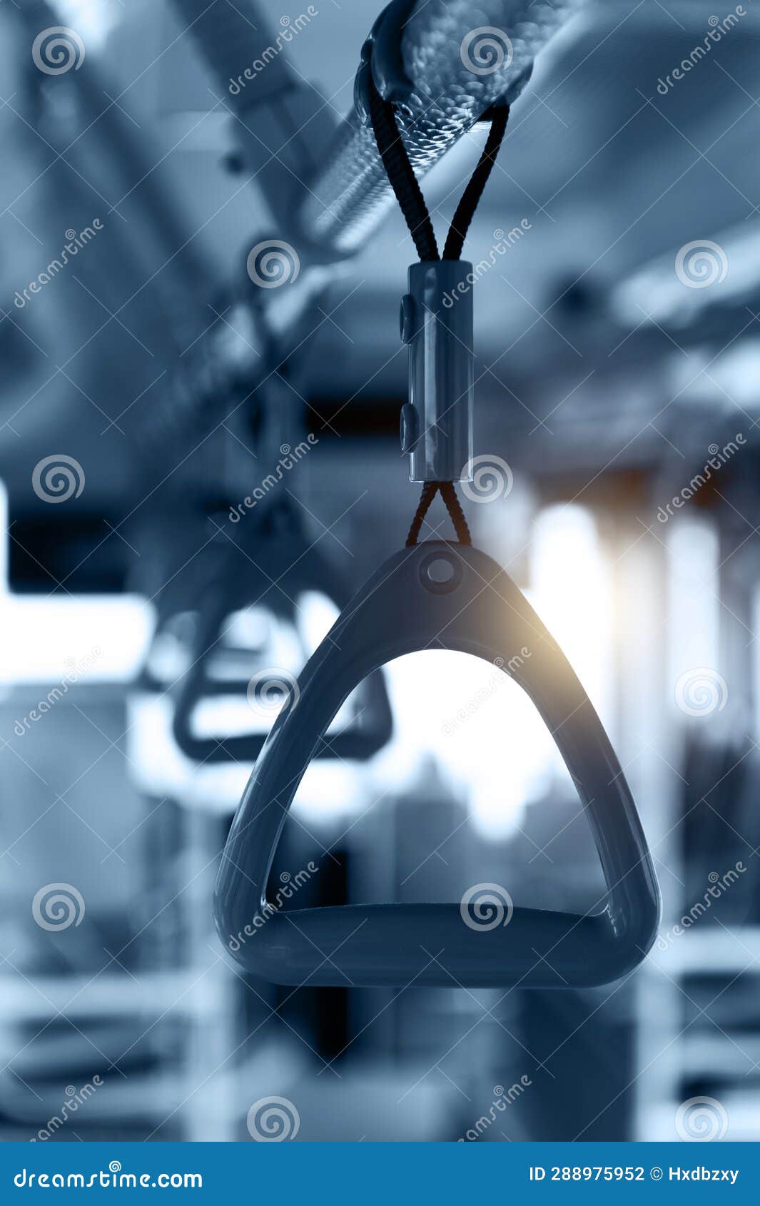 Handrail Ring for Standing Passenger Inside a Bus Stock Photo - Image ...