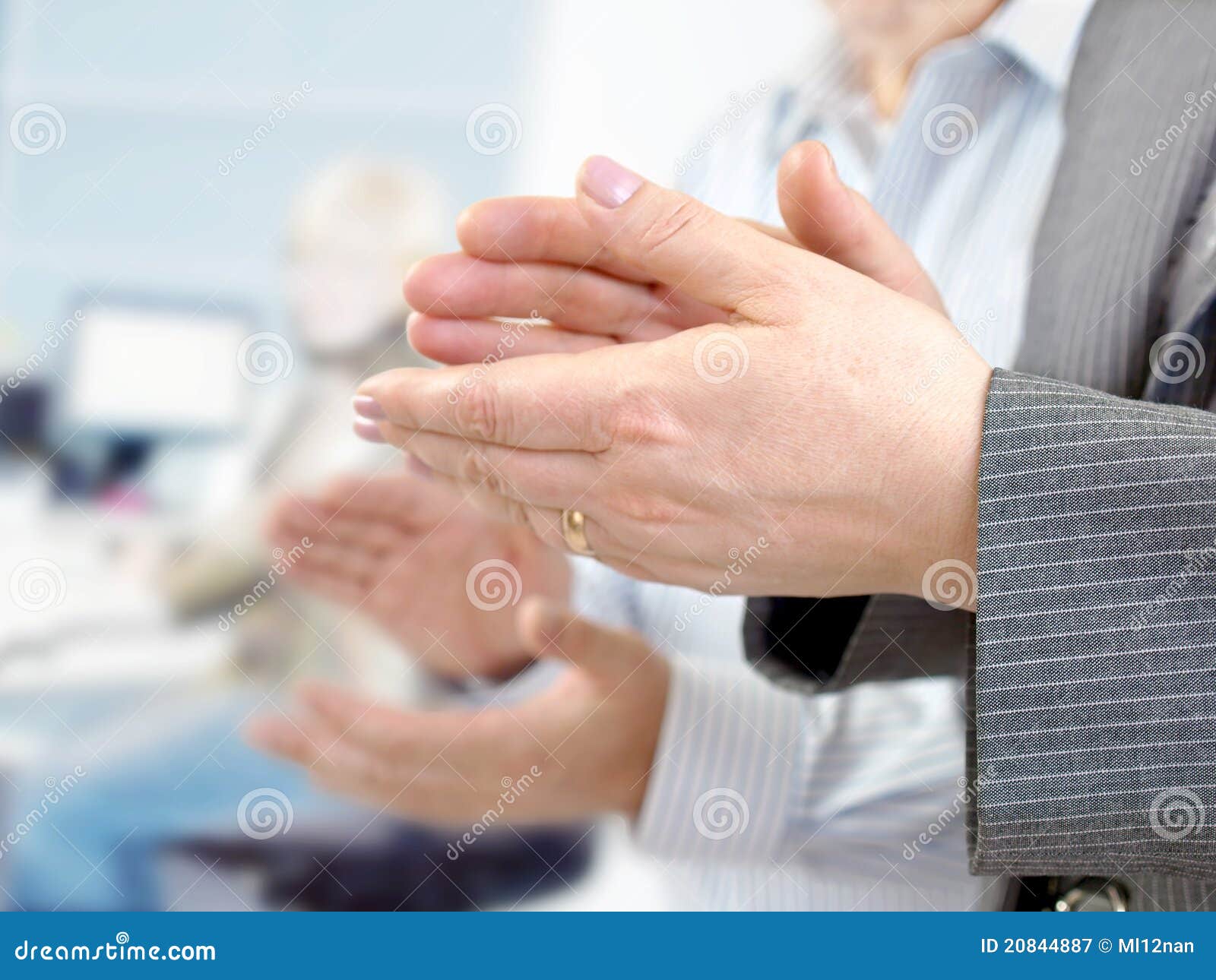 Close-up of Hands Applauding Stock Image - Image of congratulations ...