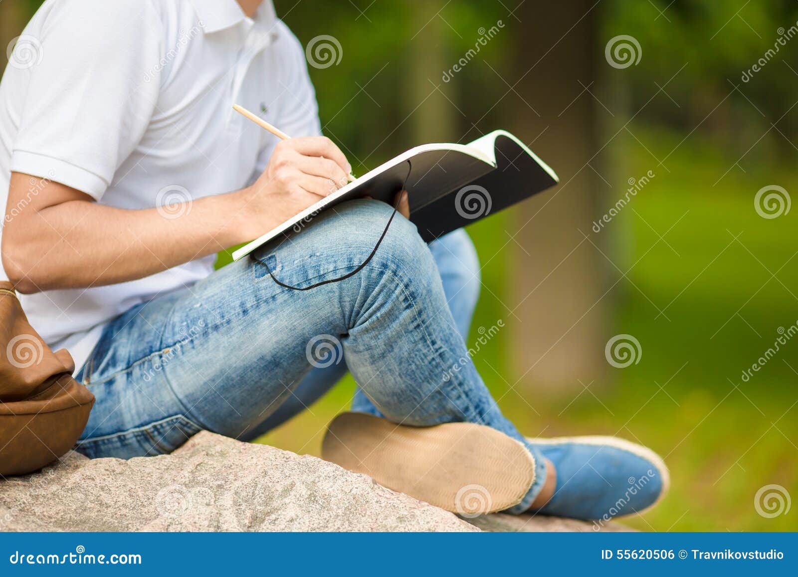 Close Up of Hands of Boy Studying for College Exam Stock Photo - Image ...