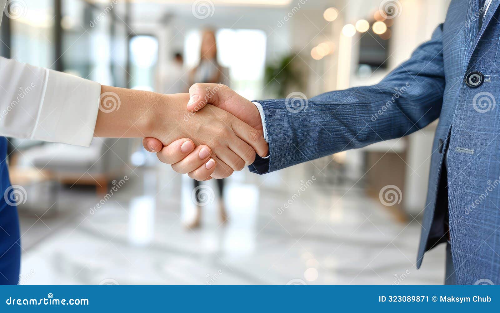 A Victorious Handshake To Signal The End Of A Successful Business ...