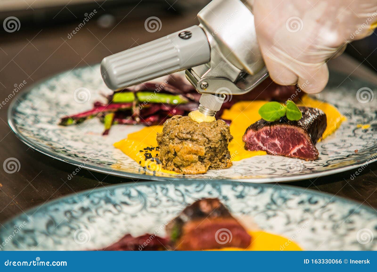 Close Up Hands of Chef Preparing Food Stock Photo - Image of color ...