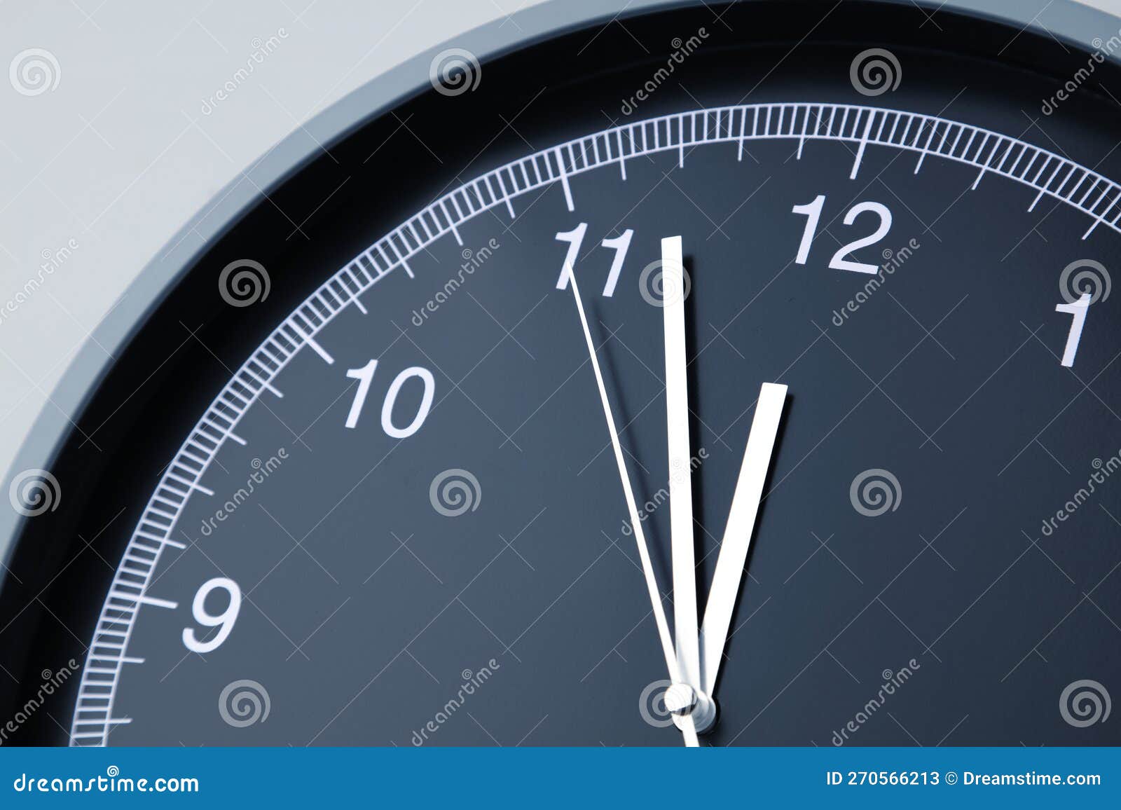Clock face close-up stock image. Image of urgency, macro - 270566213