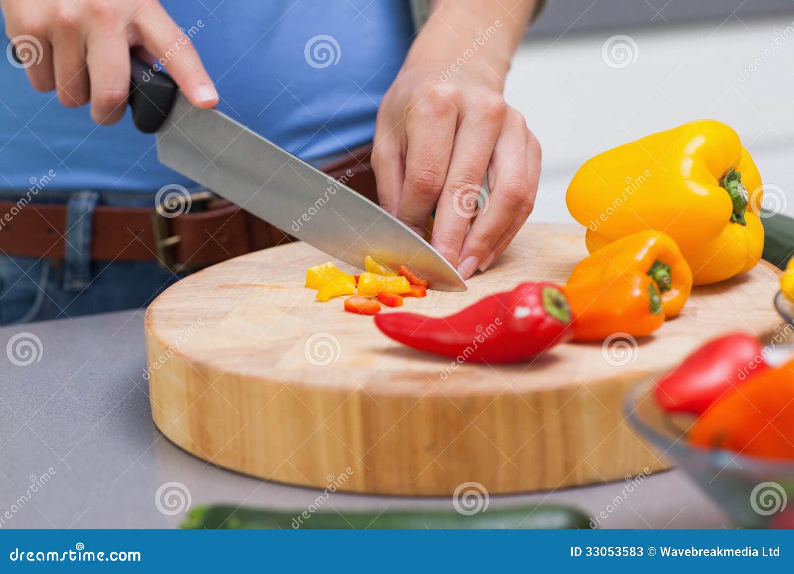 Close Up of Hands Cutting Vegetables Stock Image - Image of healthy ...