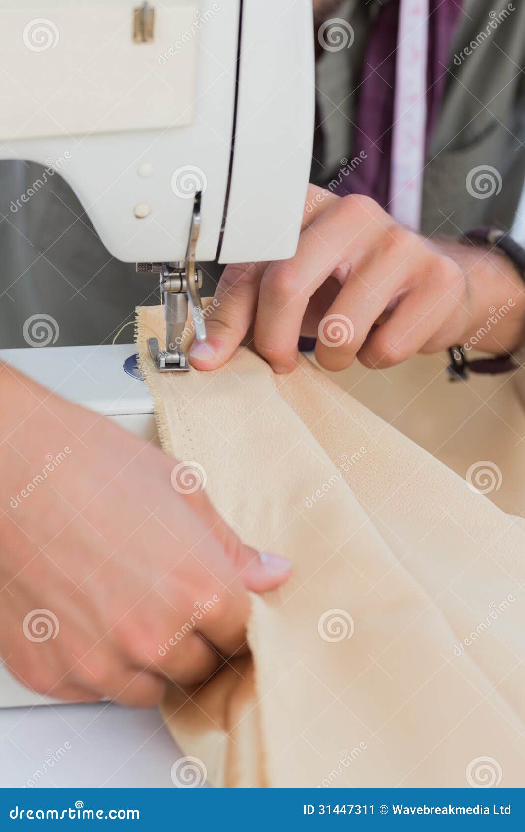 Close Up of Hands of a Fashion Designer Stock Image - Image of casual ...