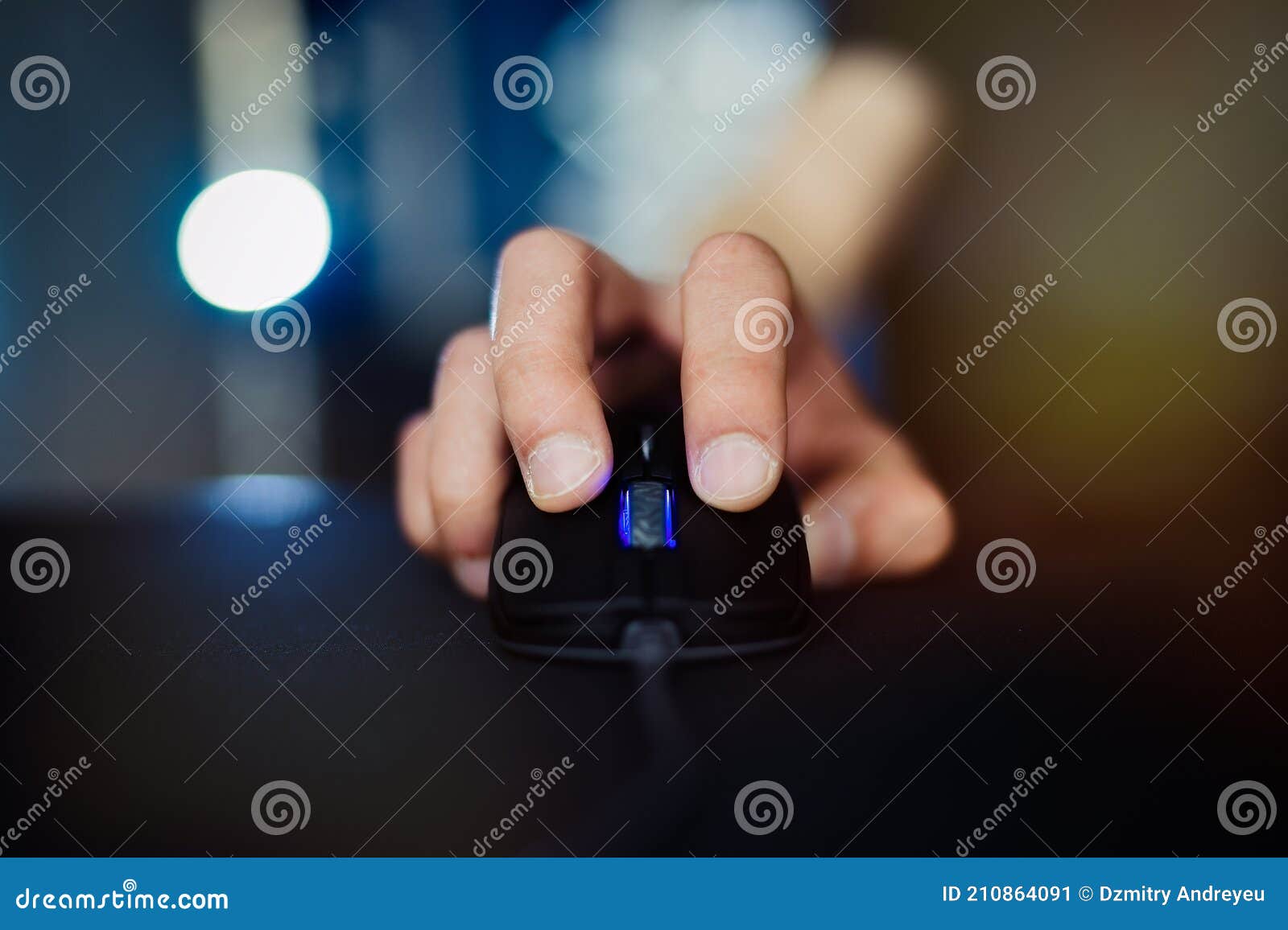 Hands Gamer Playing In The Video Game Using Keyboard And Mouse Royalty ...