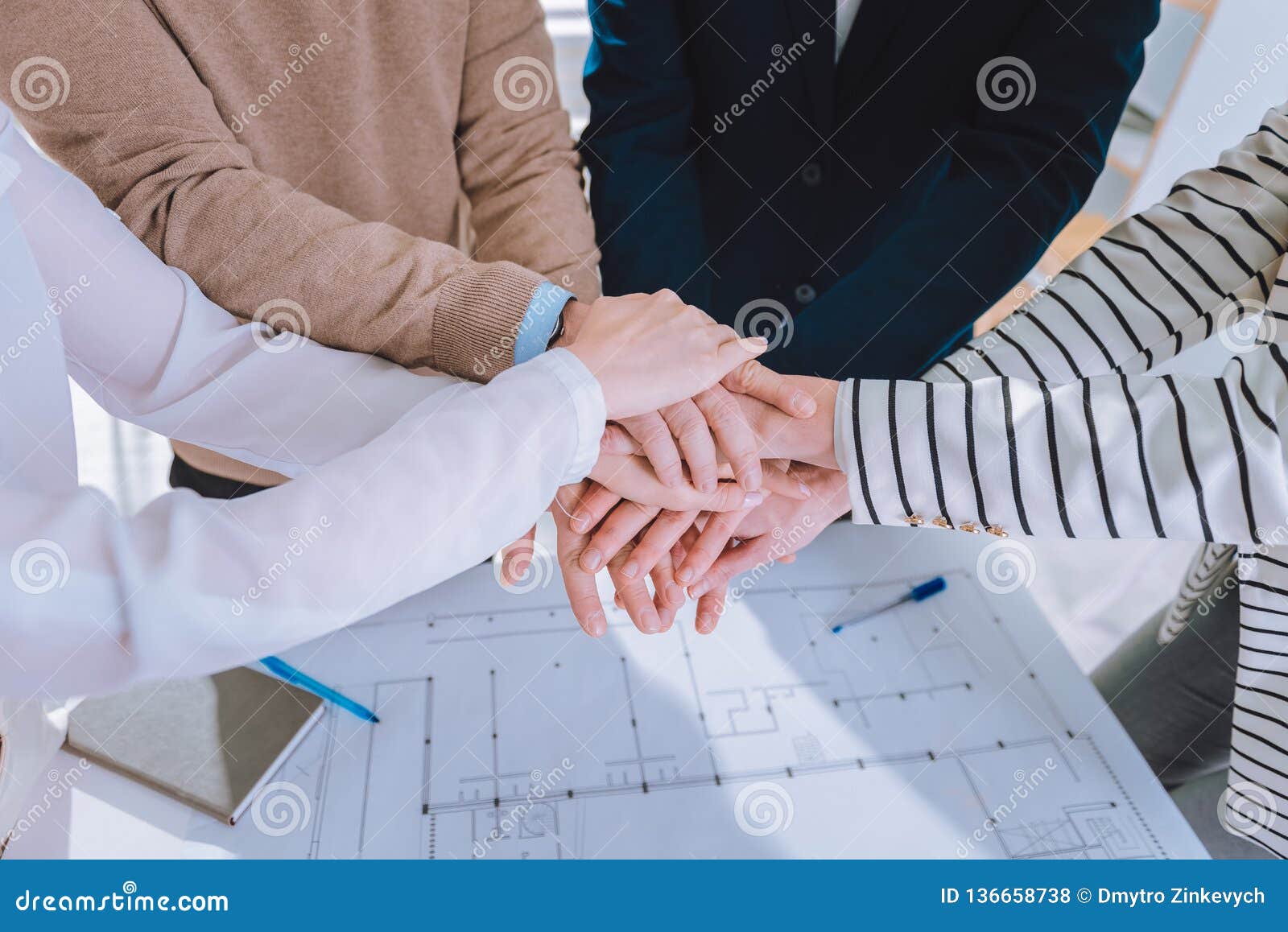 Close Up of Hands Held Together Stock Photo - Image of professional ...
