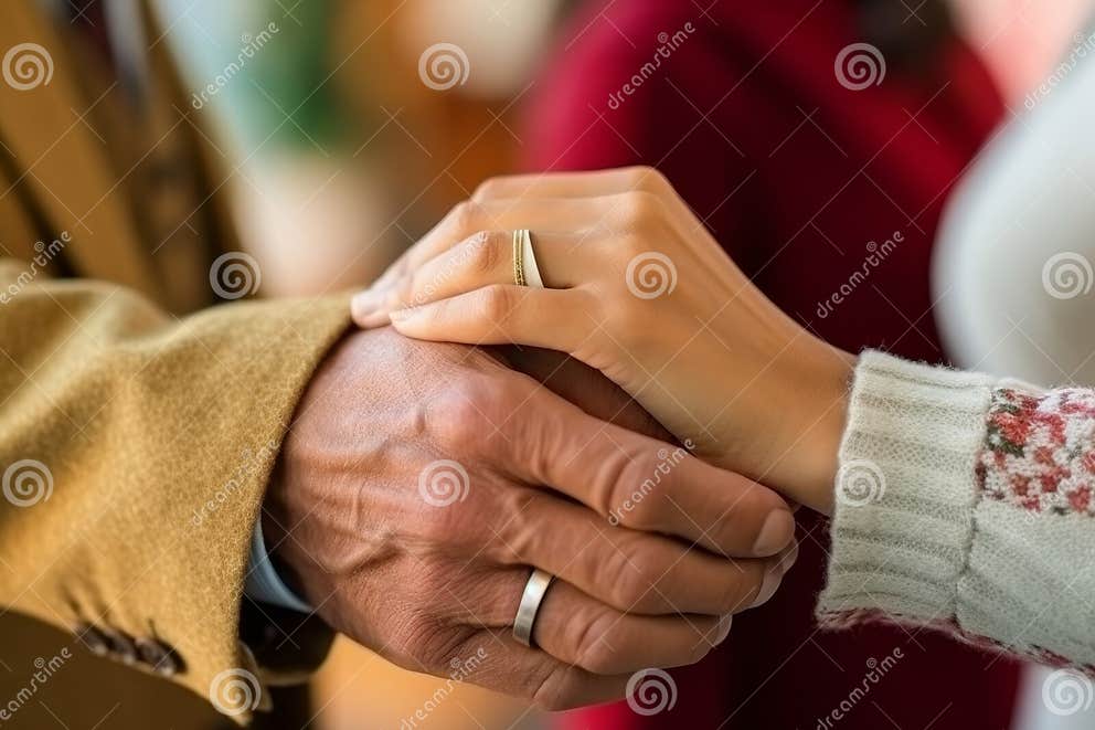 Close-up of Hands Intertwining or Holding Each Other, Symbolizing Human ...