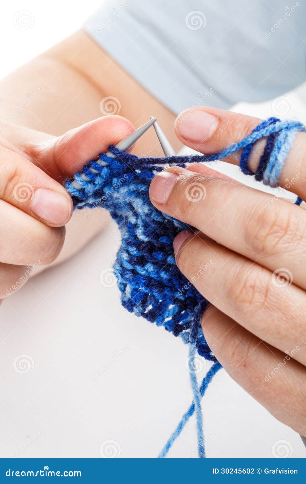 Hands knitting stock photo. Image of detail, person, creative - 30245602