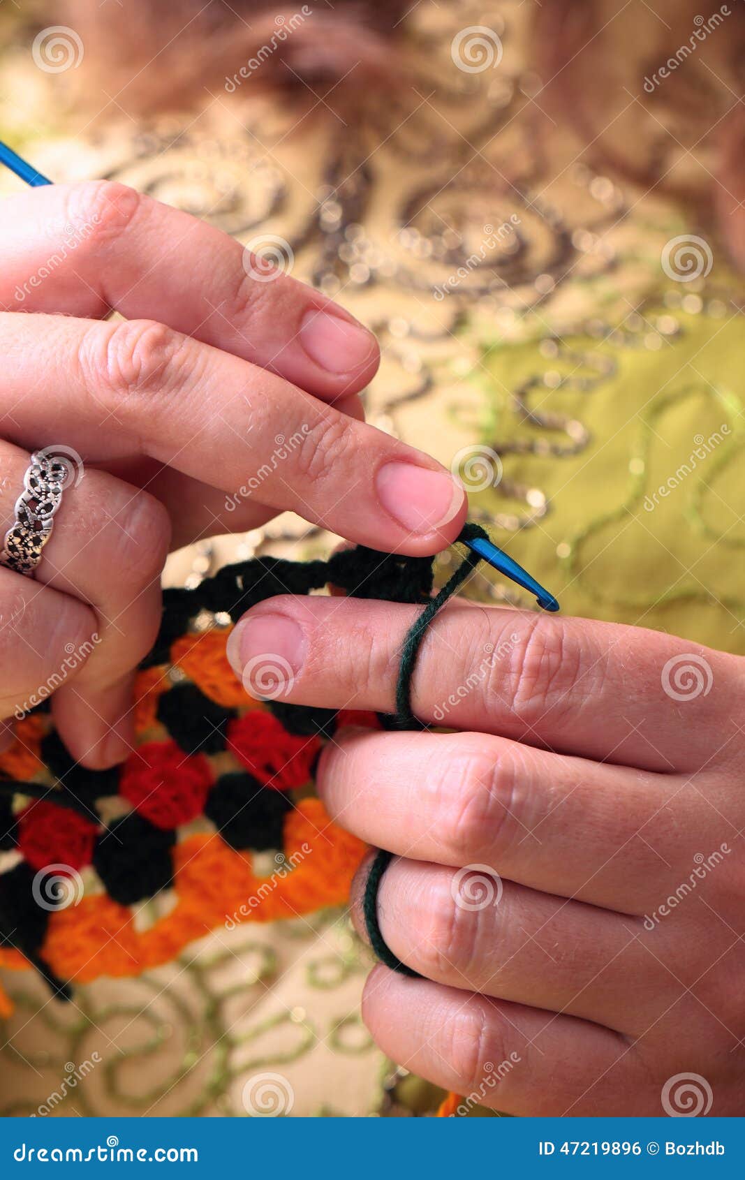 Close-up of hands knitting stock photo. Image of knitting - 47219896