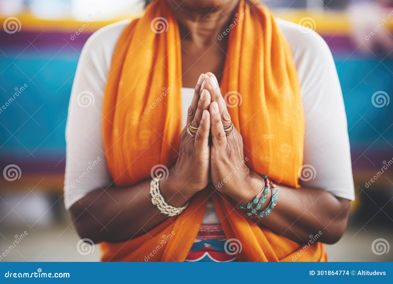 Close-up of Hands in Prayer Position Stock Photo - Image of meditation ...