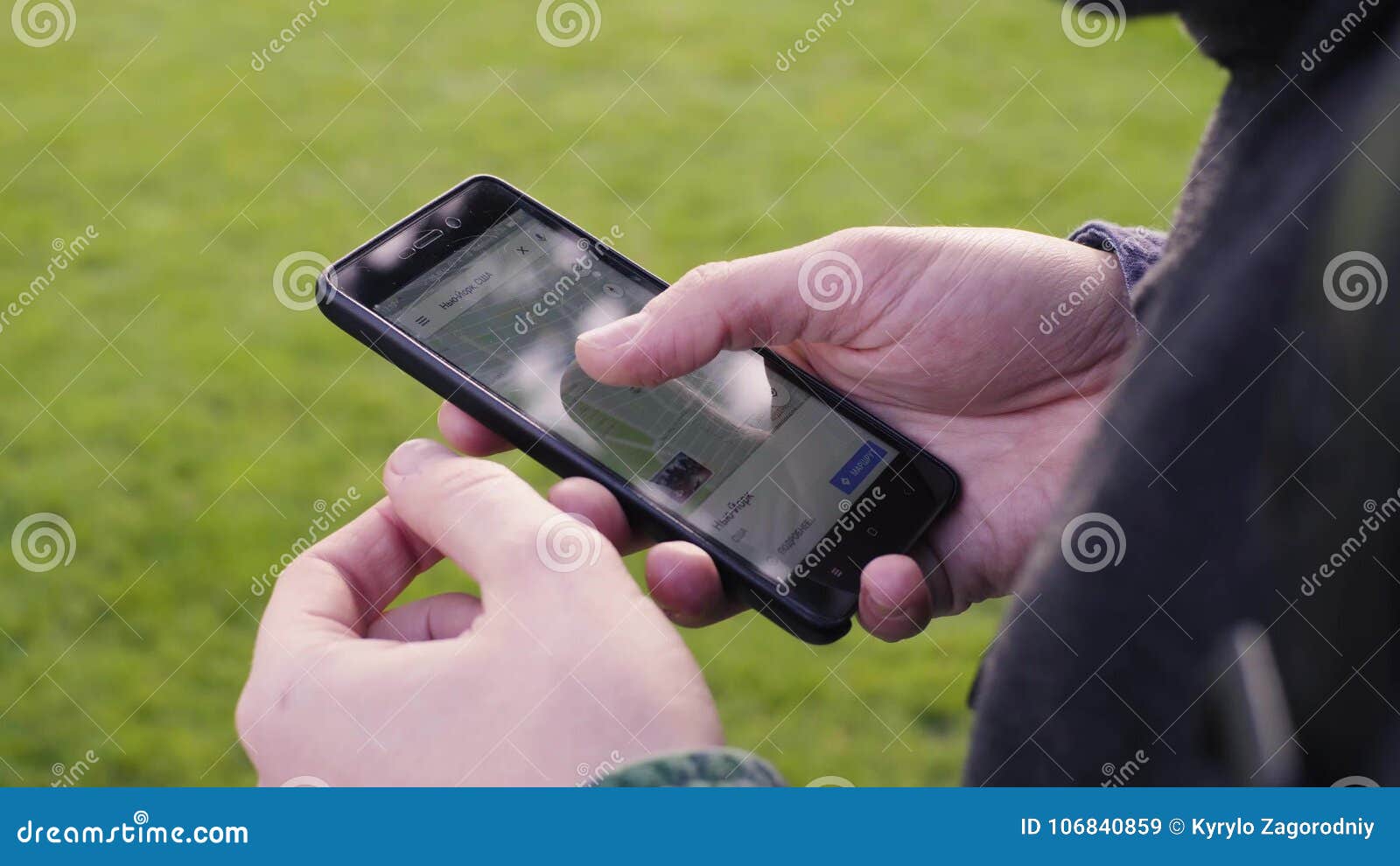 Close-Up of Hands Using Google Maps in Smart Phone Stock Video - Video ...