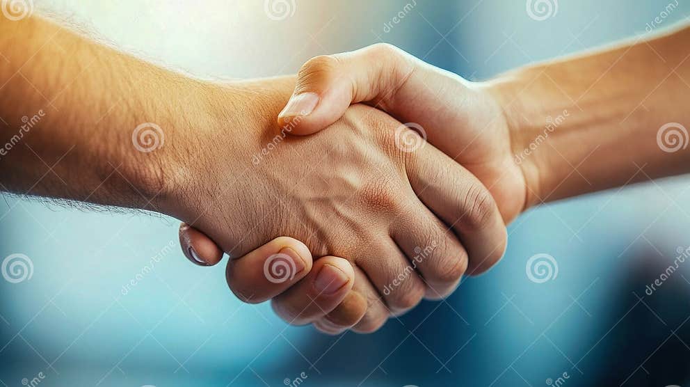Close-Up of a Handshake stock illustration. Illustration of connection ...