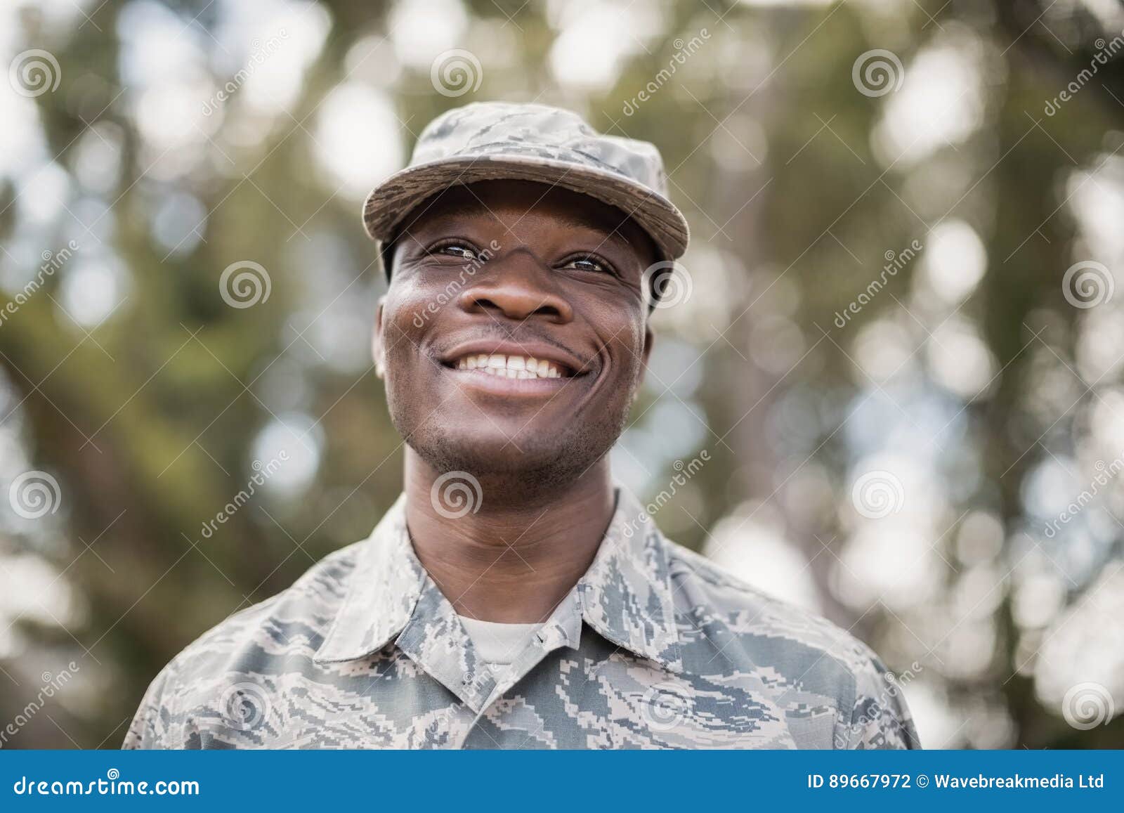 Close-up of Happy Military Soldier Stock Photo - Image of pride, armor ...