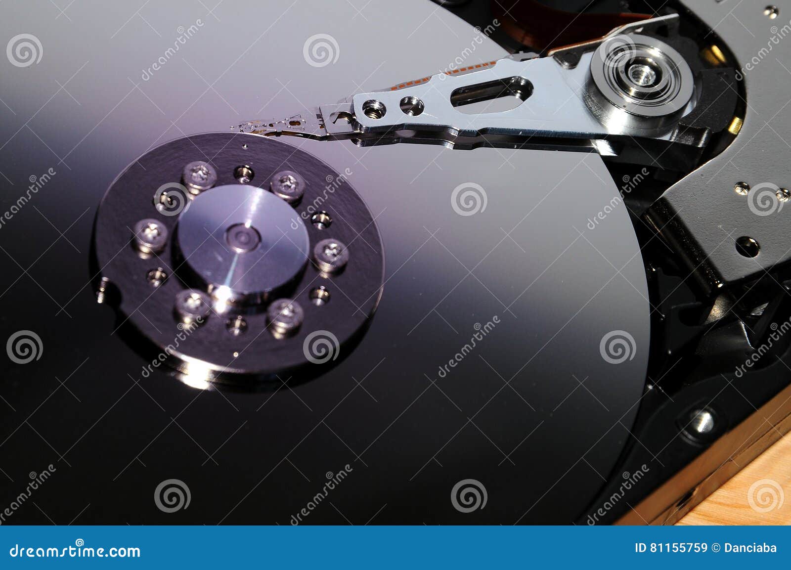 Close up of hard disk stock image. Image of disc, disk - 81155759
