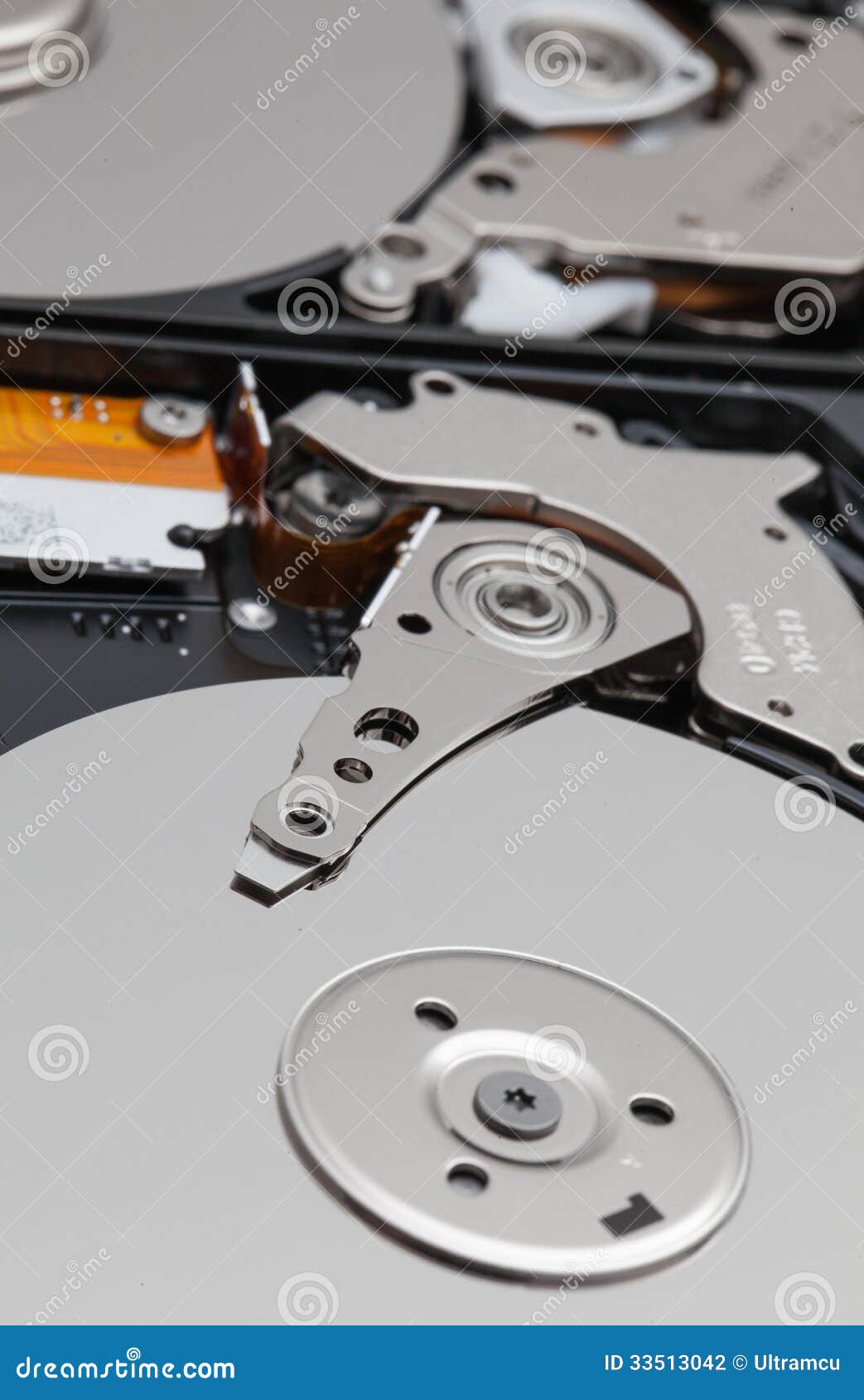 Close up of hard disk stock photo. Image of closeup, download - 33513042