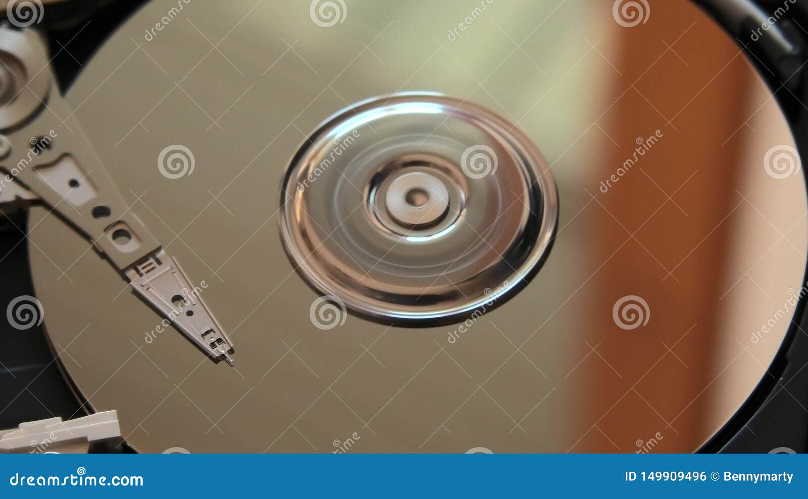 Close up hard disk stock photo. Image of disc, inside - 149909496