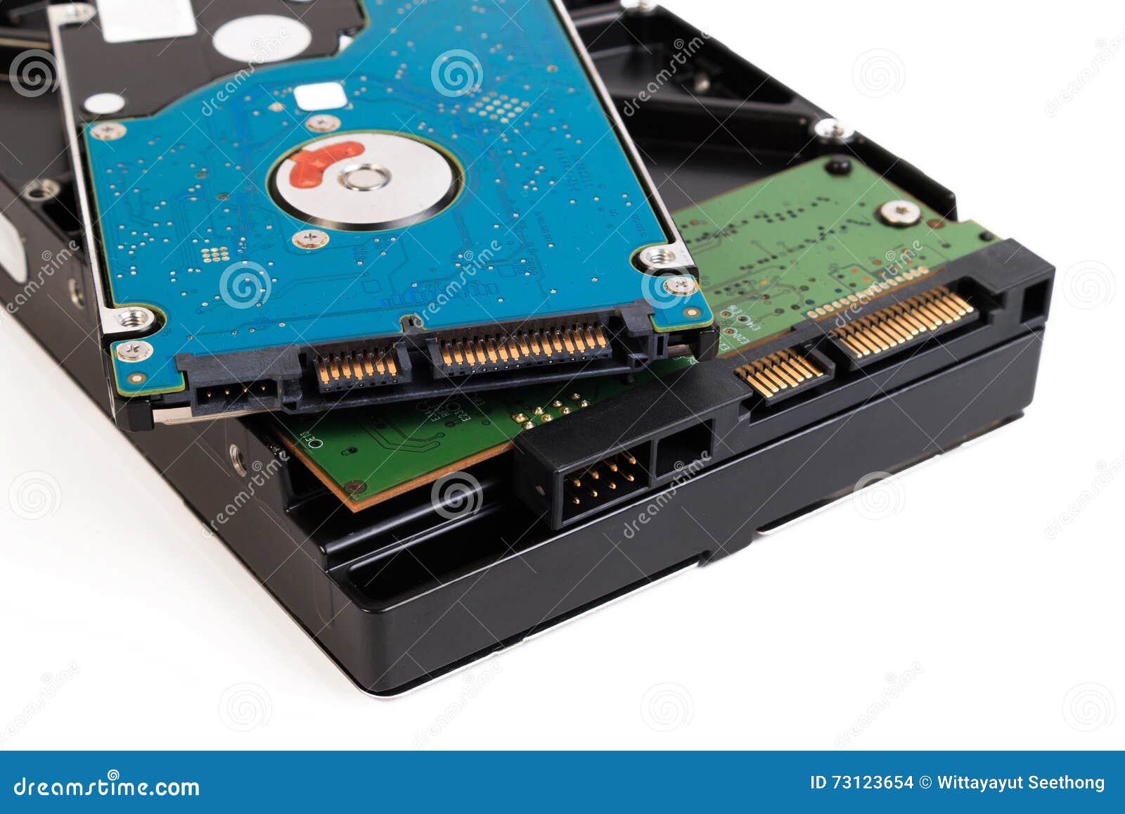 Close Up of Hard Disk S Internal and External Mechanism Hardware Stock ...