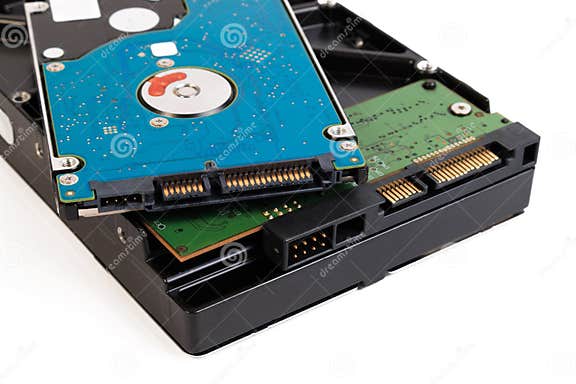 Close Up of Hard Disk S Internal and External Mechanism Hardware Stock ...