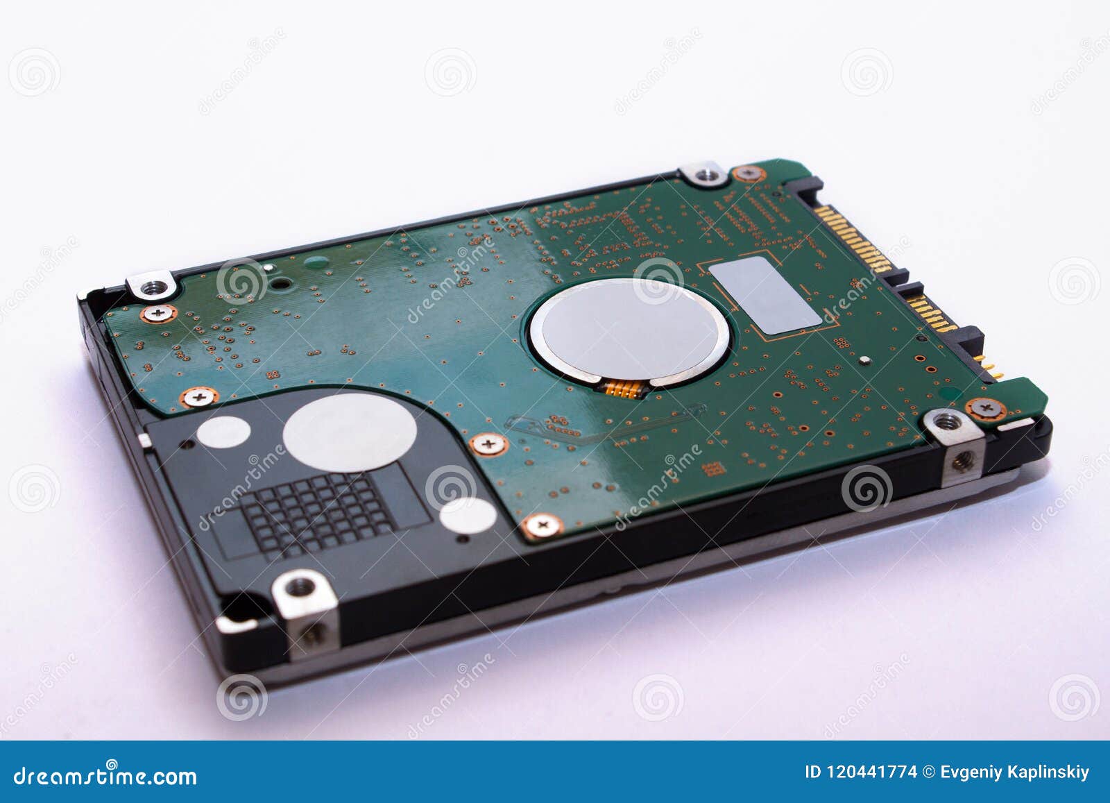 A Close-up of a Hard Drive. the Technology of Data Storage on the ...