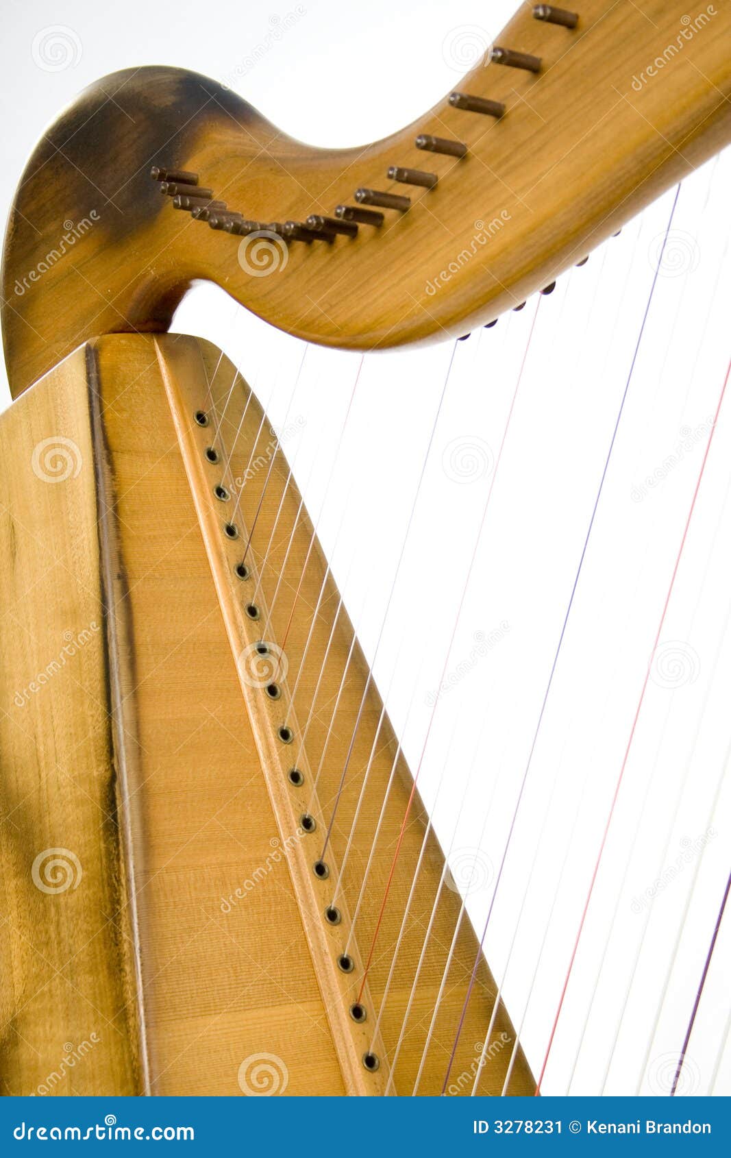Close up of harp strings stock image. Image of white, stringed - 3278231
