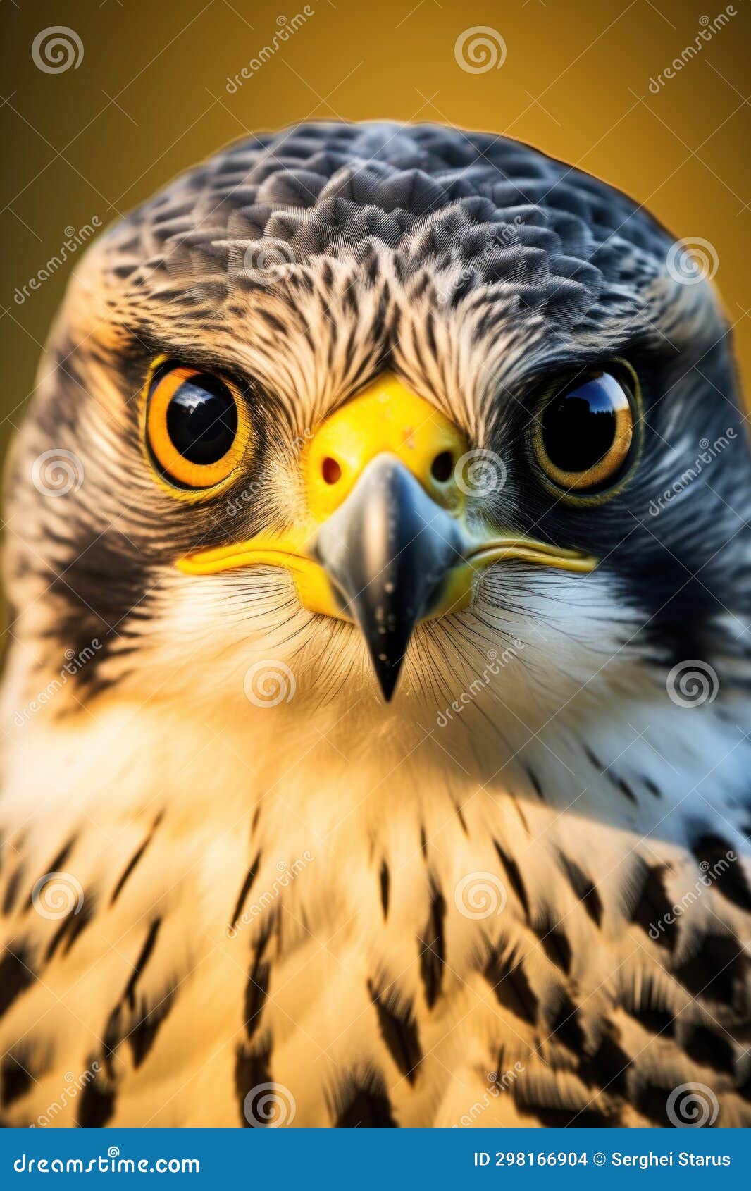 A Close Up of a Hawk S Face, AI Stock Photo - Image of bald, looking ...