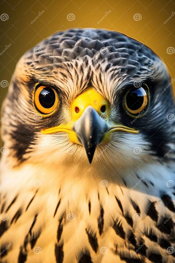 A Close Up of a Hawk S Face, AI Stock Photo - Image of bald, looking ...