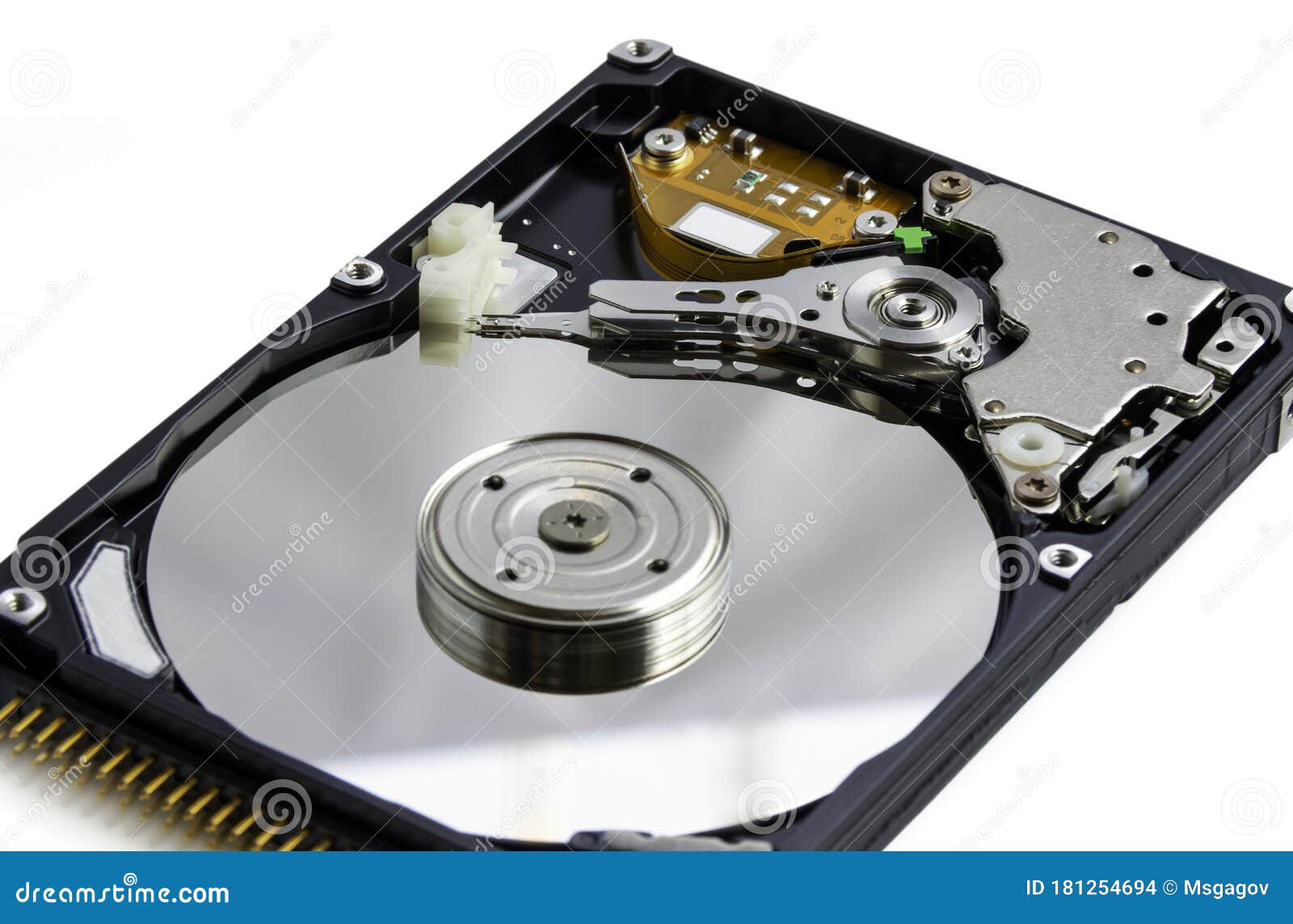 CLose up of HDD stock photo. Image of file, hard, recovery - 181254694