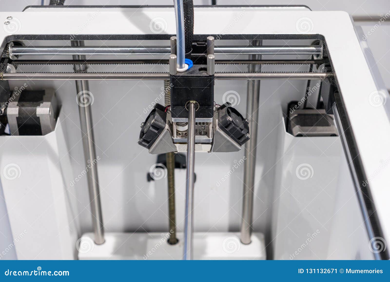 Close-up Head Electronic Printer Three Dimensional Stock Image - Image ...