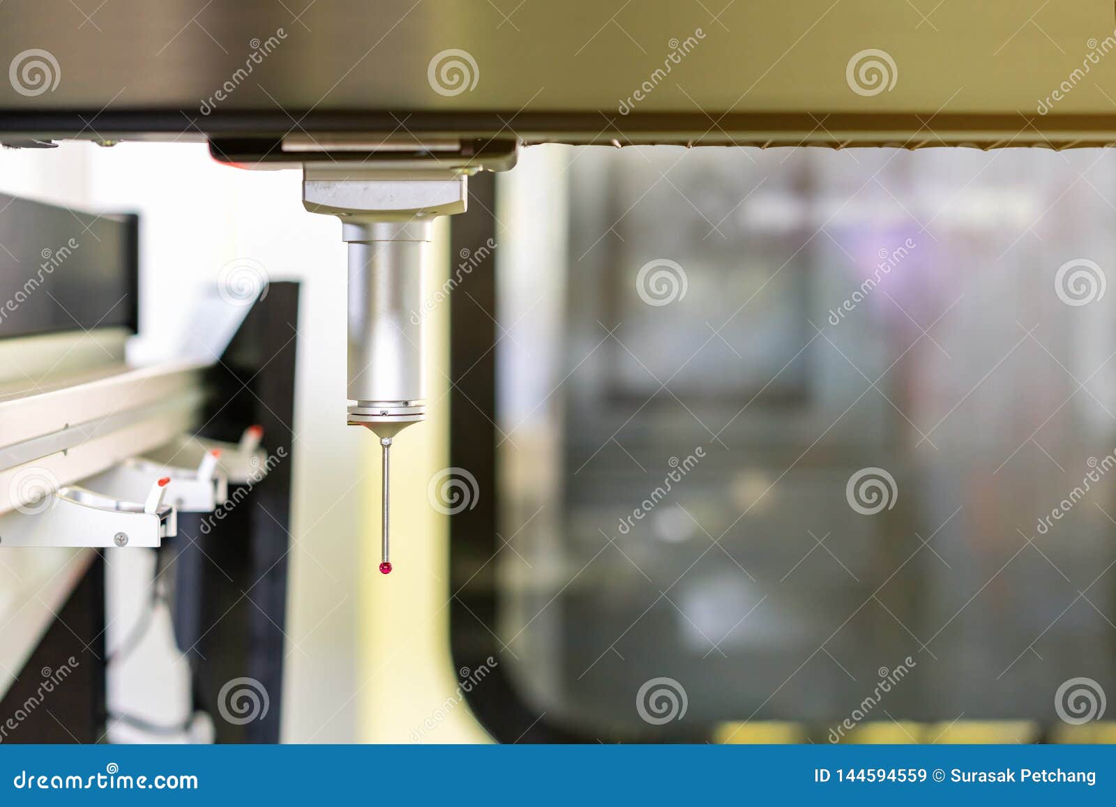 Close Up Head Probe of Automatic Coordinate Measurement Machine CMM for ...
