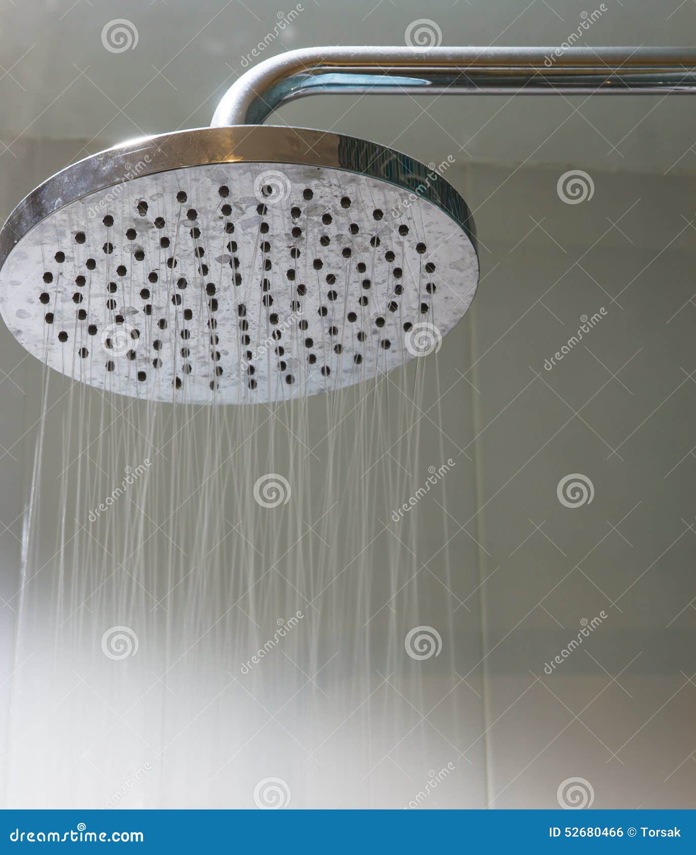 Close up on head shower stock photo. Image of splashing - 52680466