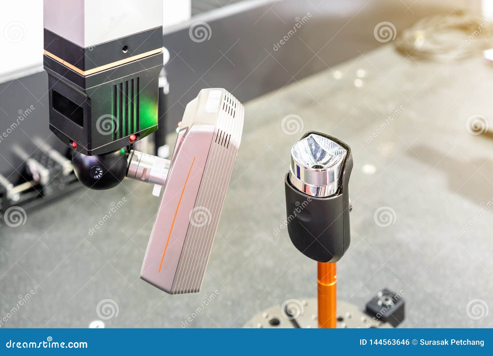 Close Up Head Unit of High Technology and Modern Automatic 3d Laser ...