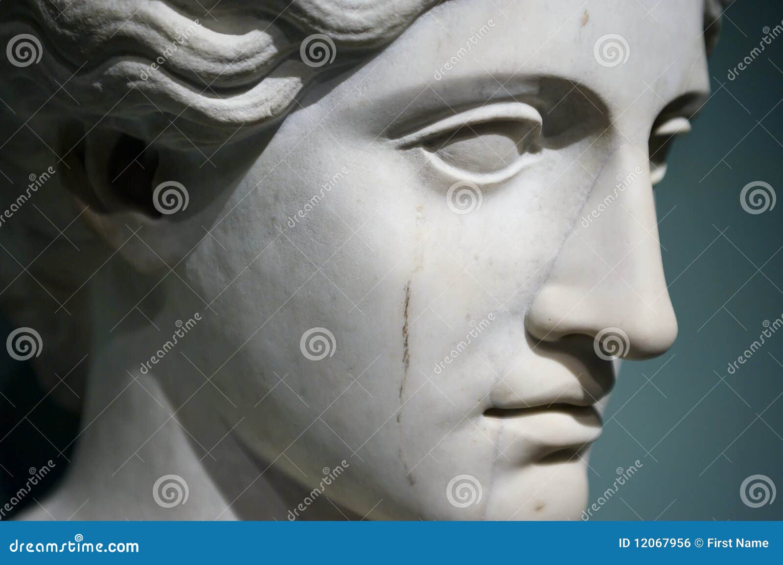 Close-up of the Head of a Woman Statue Stock Photo - Image of ...