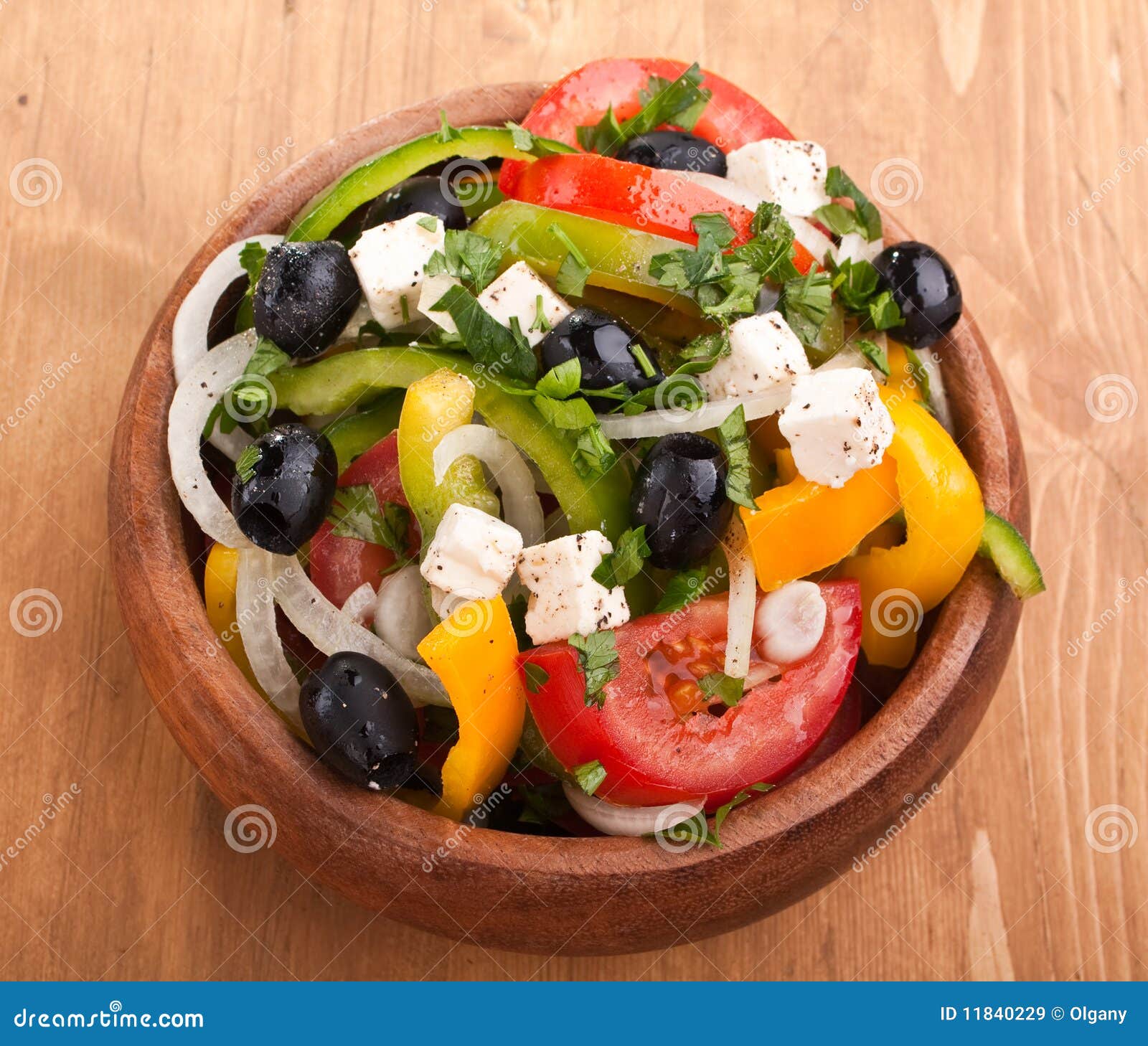 Close Up Healthy Greek Salad Stock Image - Image of close, cucumber ...