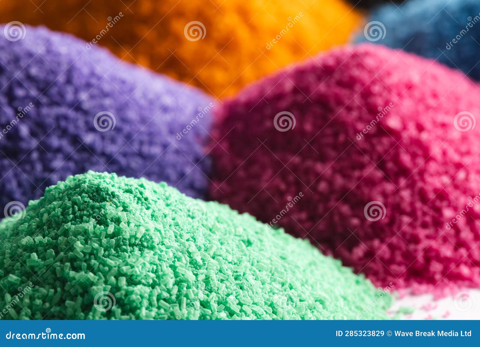 Close Up of Heaps of Multi Coloured Sand Stock Image - Image of element ...