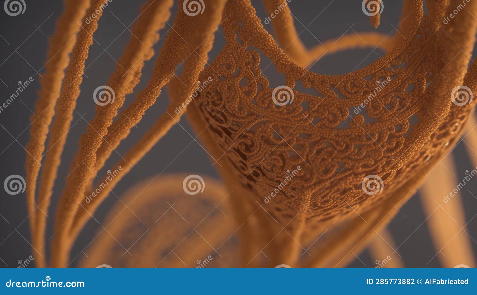 A Close Up of a Heart Shaped Structure Stock Illustration ...